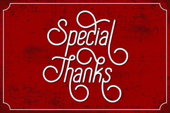 Special Thanks Script Font - All Free Fonts